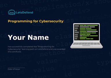 Programming for Cybersecurity - LetsDefend